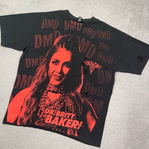 American Vintage | Shirts | Dr Britt Baker Dmd Pro Wrestling Aop Tshirt ...